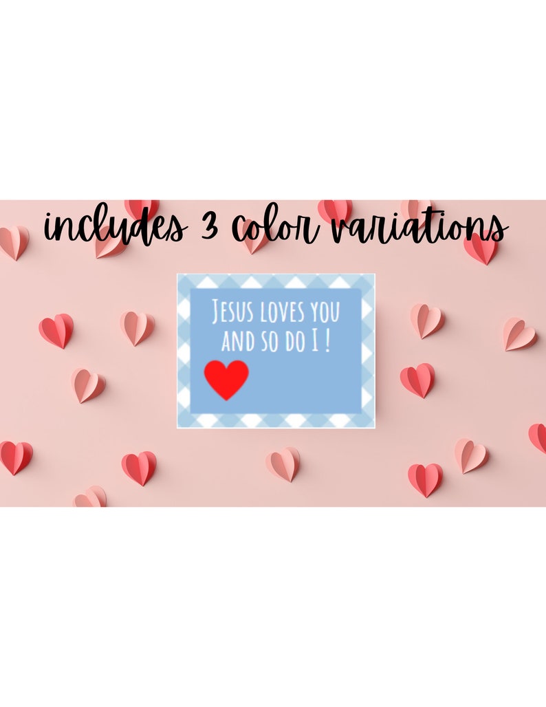 Jesus Loves You Valentines - Etsy