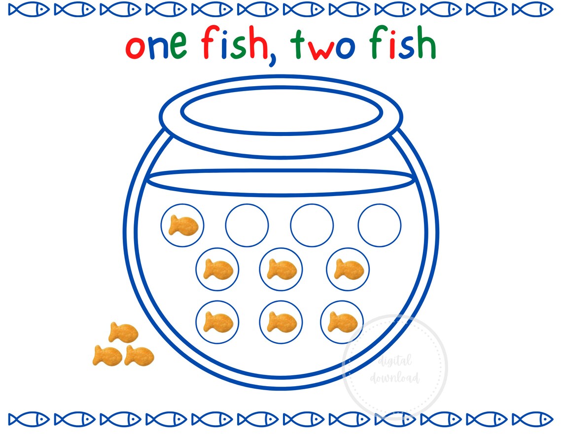 One Fish Two Fish Printable Templates - Etsy