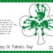St. Patrick's Day Handprint Shamrock Printable & Poem - Etsy