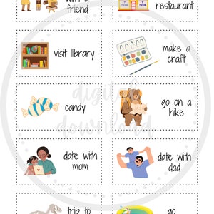 Printable Reward Coupons - Etsy