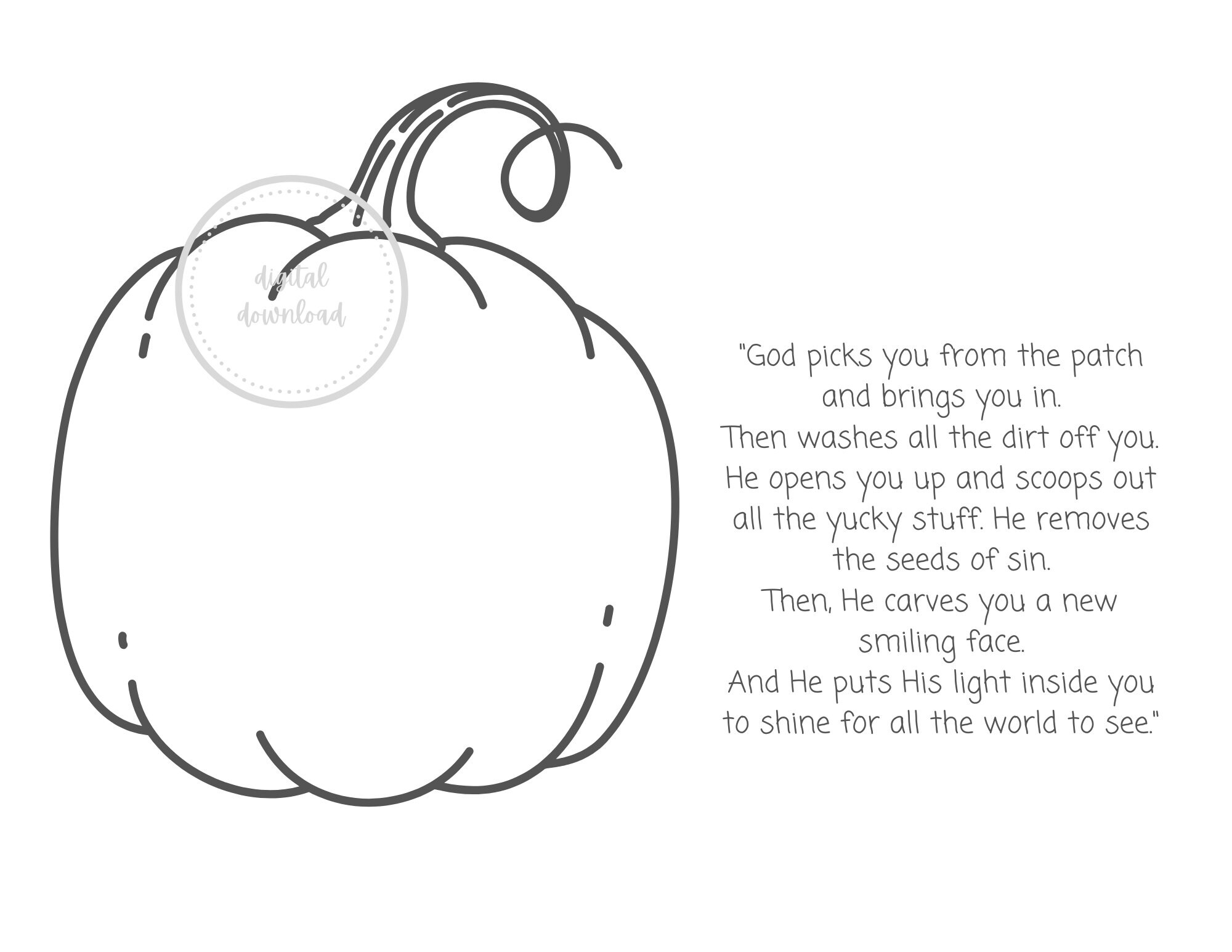 Being a Christian is Like Being a Pumpkin Handprint Craft - Etsy