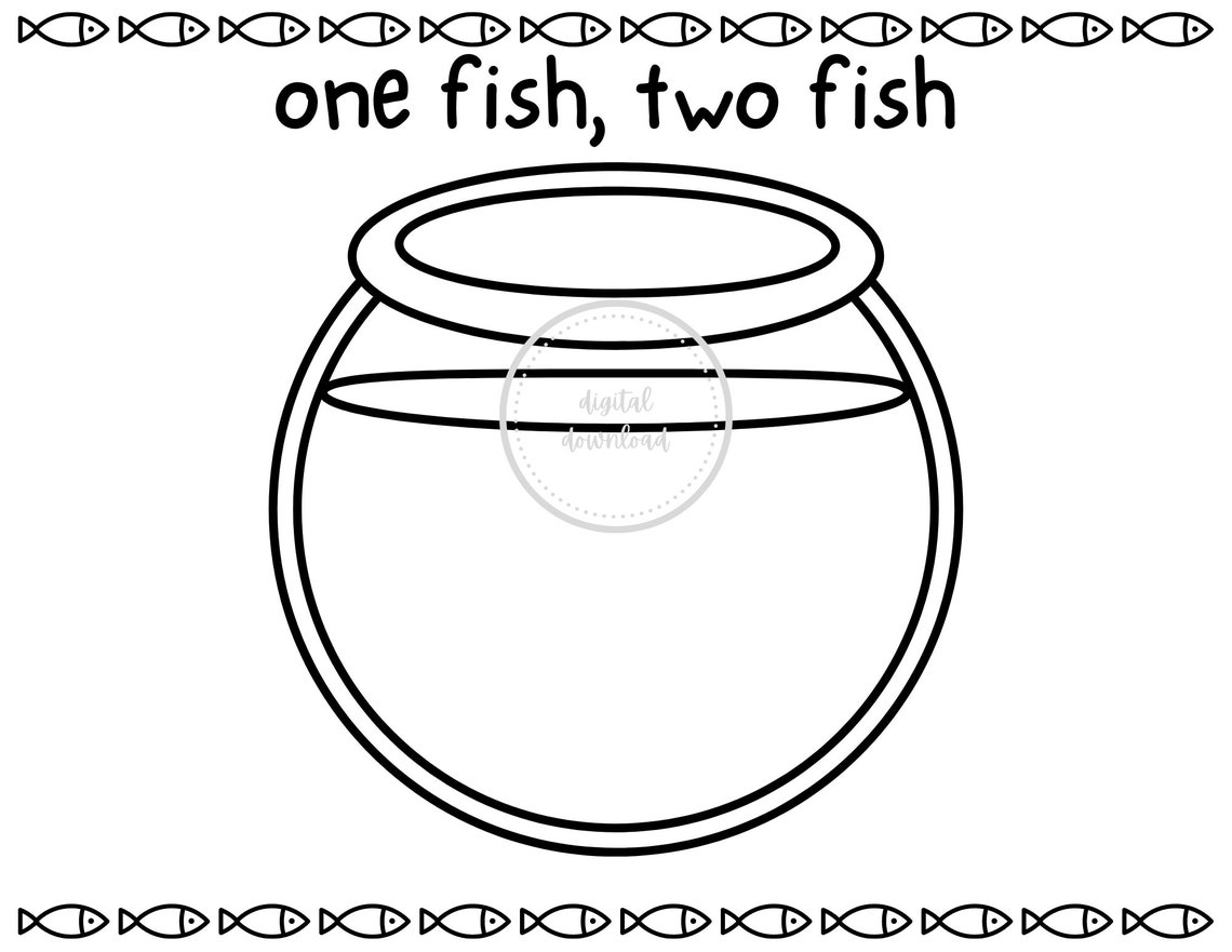 One Fish Two Fish Printable Templates - Etsy