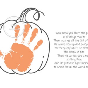 Being a Christian is Like Being a Pumpkin Handprint Craft - Etsy