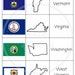States and Flags Match up Printable - Etsy