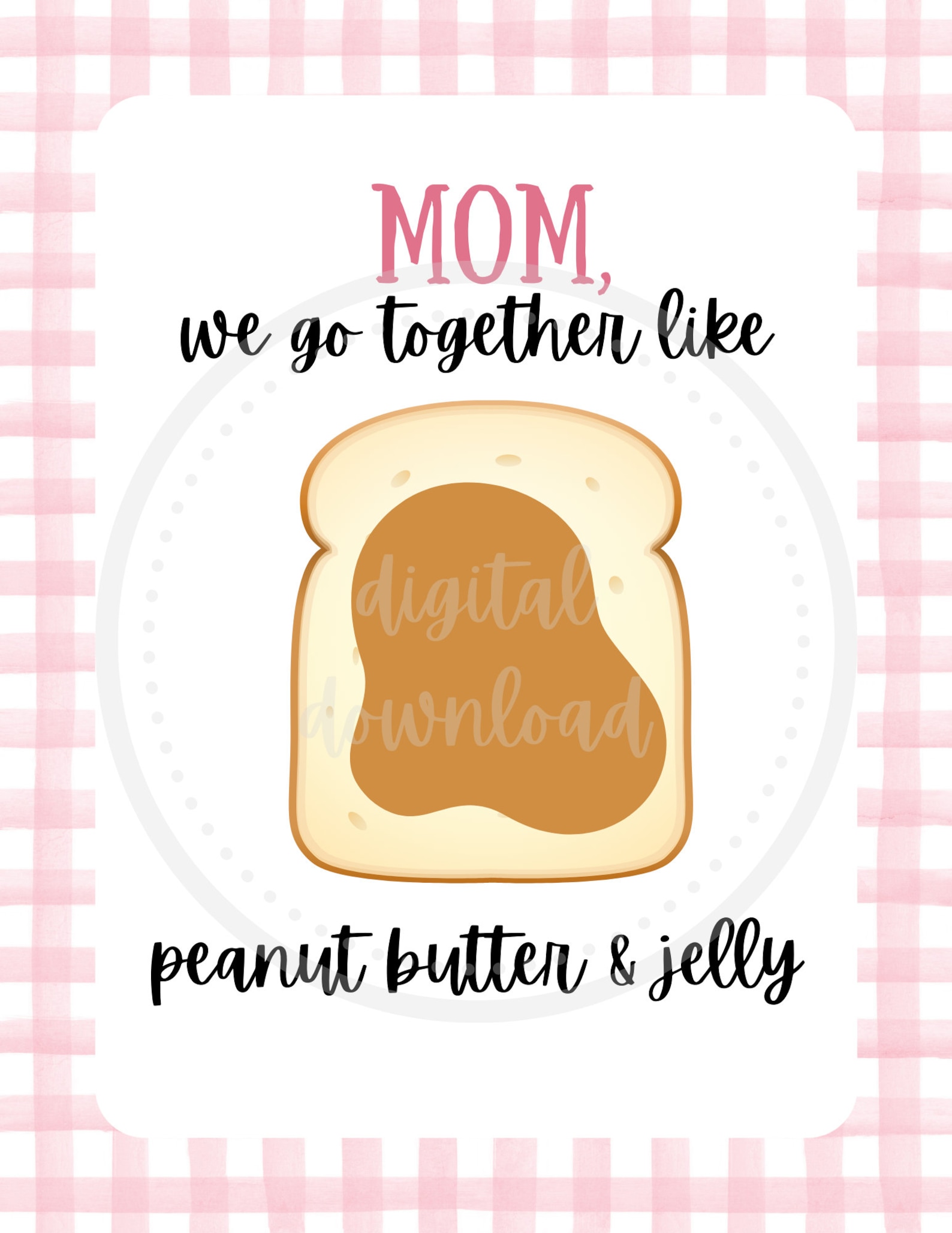 Peanut Butter & Jelly Handprint Template - Etsy
