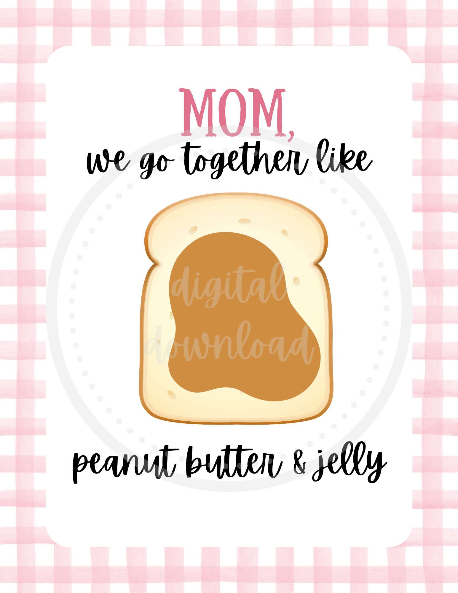 Peanut Butter & Jelly Handprint Template - Etsy