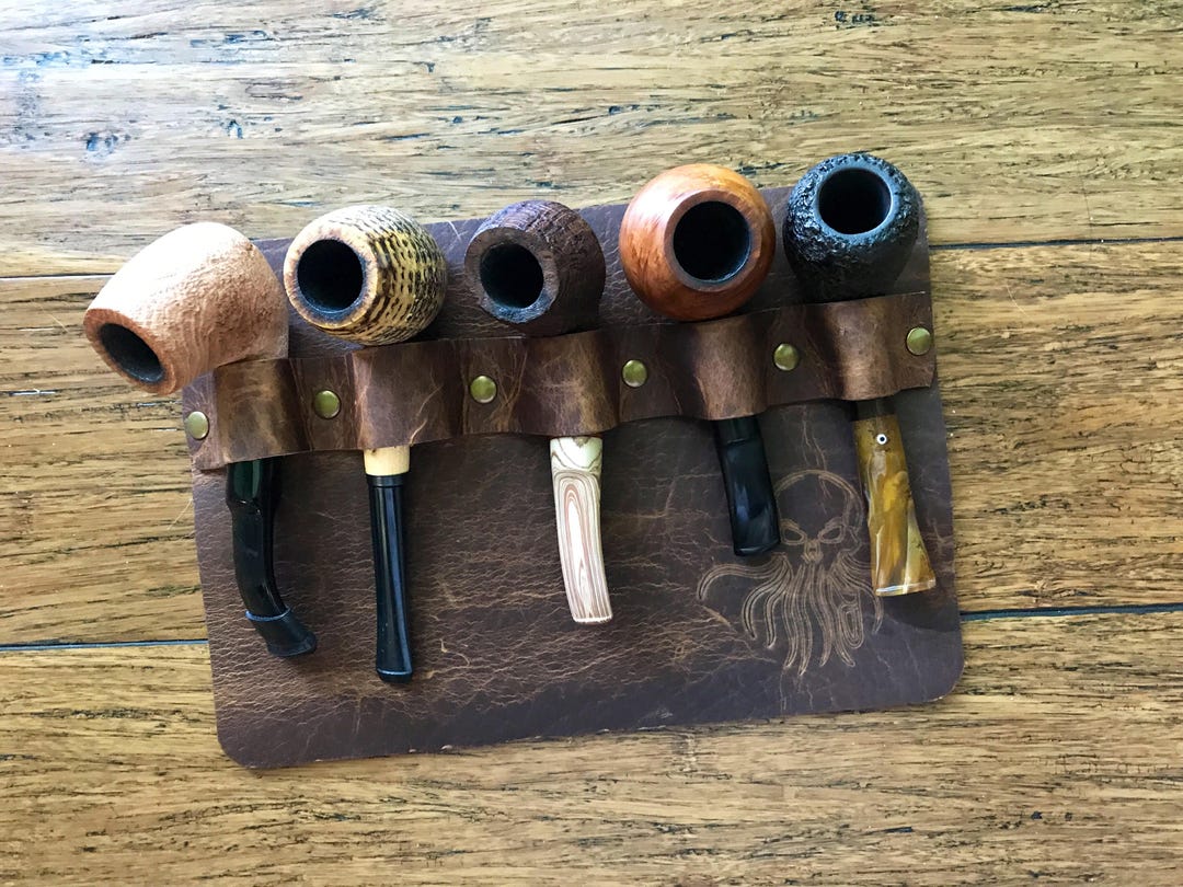 Leather Wall Pipe Organizer/pipe Rack - Etsy