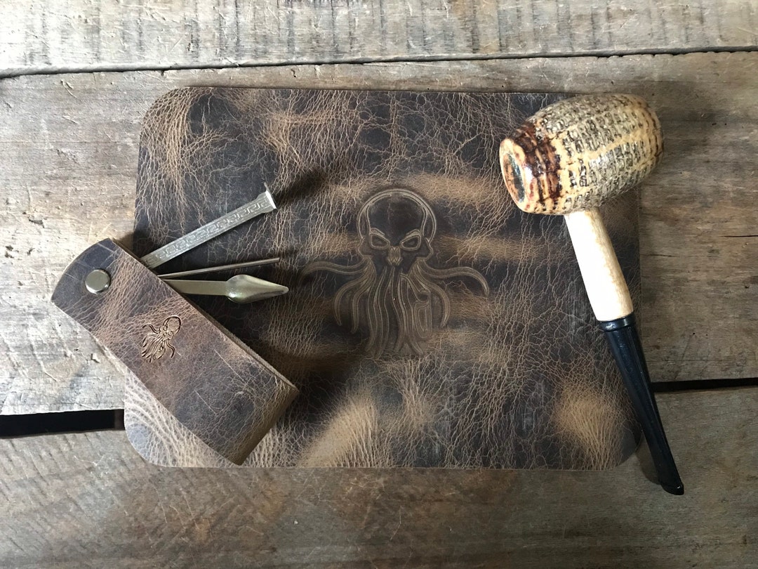 Leather Pipe Mat - Tool/stand Set - - Etsy