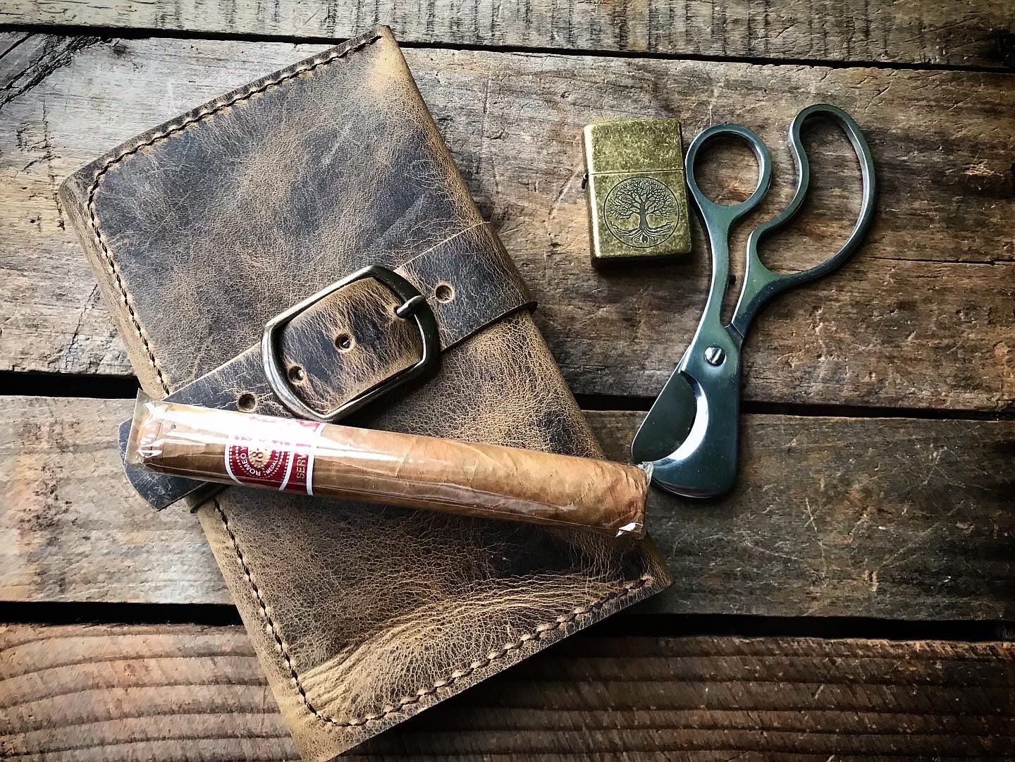 Leather Cigar Book / Cigar Case / Cigar Pouch - Etsy