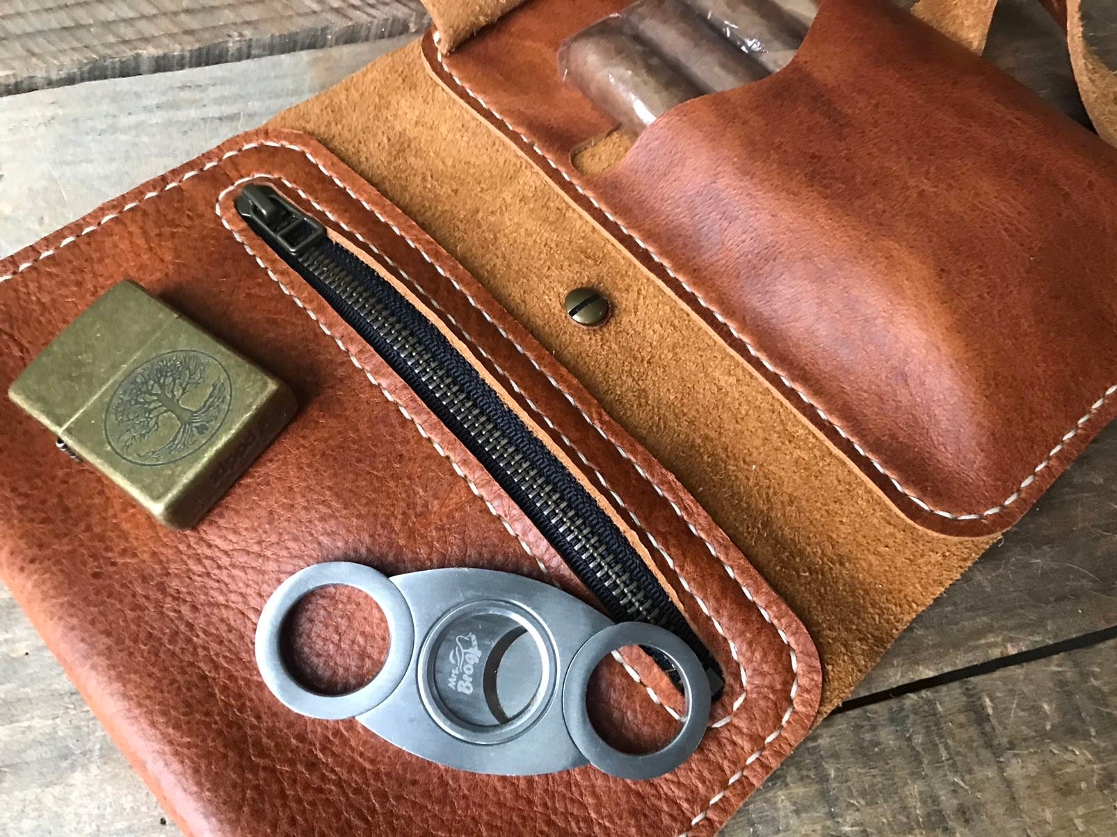Leather Cigar Book / Cigar Case / Cigar Pouch - Etsy