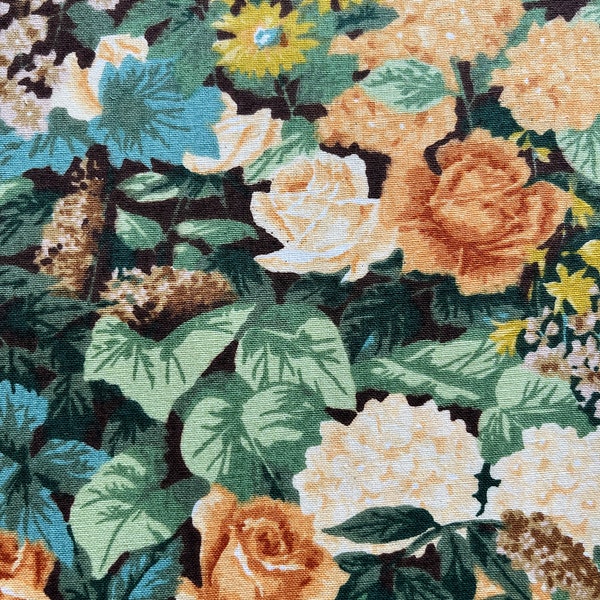 Vintage Sanderson Floral Fabric - Etsy