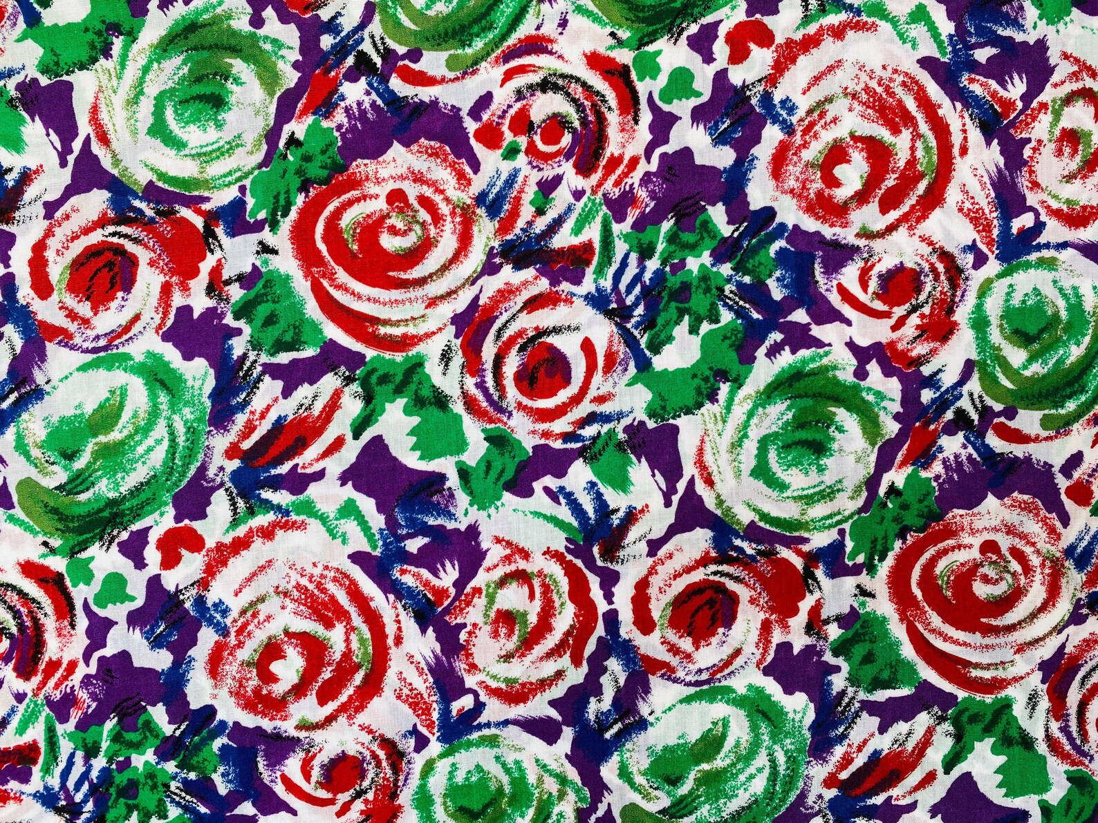 1980’s Floral Cotton Dressmaking Fabric. Sewing Projects. Yardage - Etsy