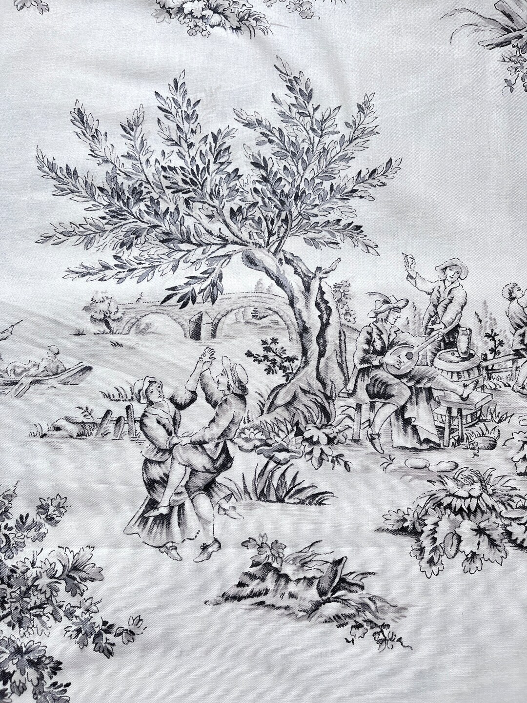 Sanderson French Toile De Jouy Design Cotton Fabric. Interiors ...