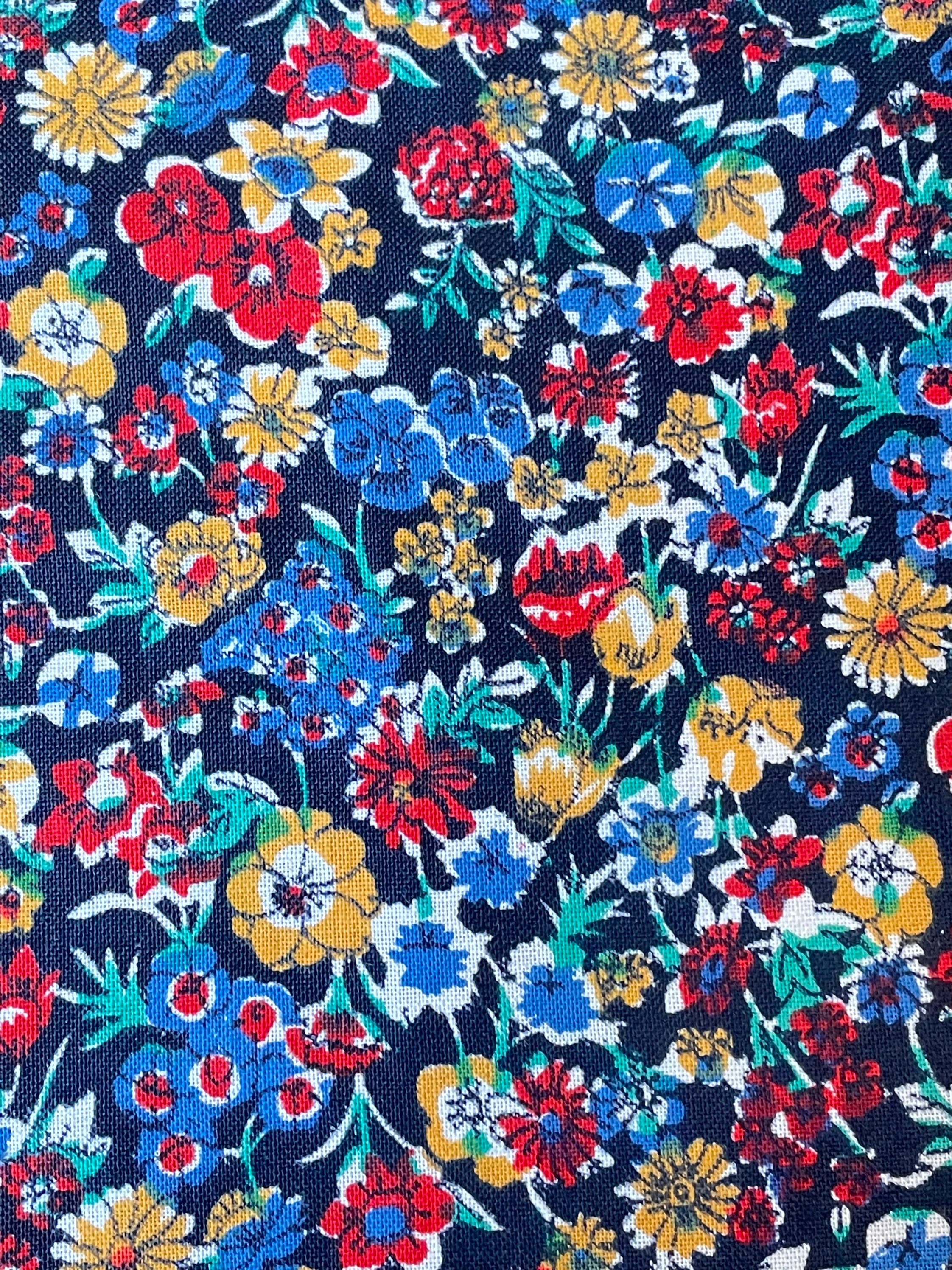 Vintage Ditsy Floral Cotton Fabric Fat Quarters Patchwork Etsy