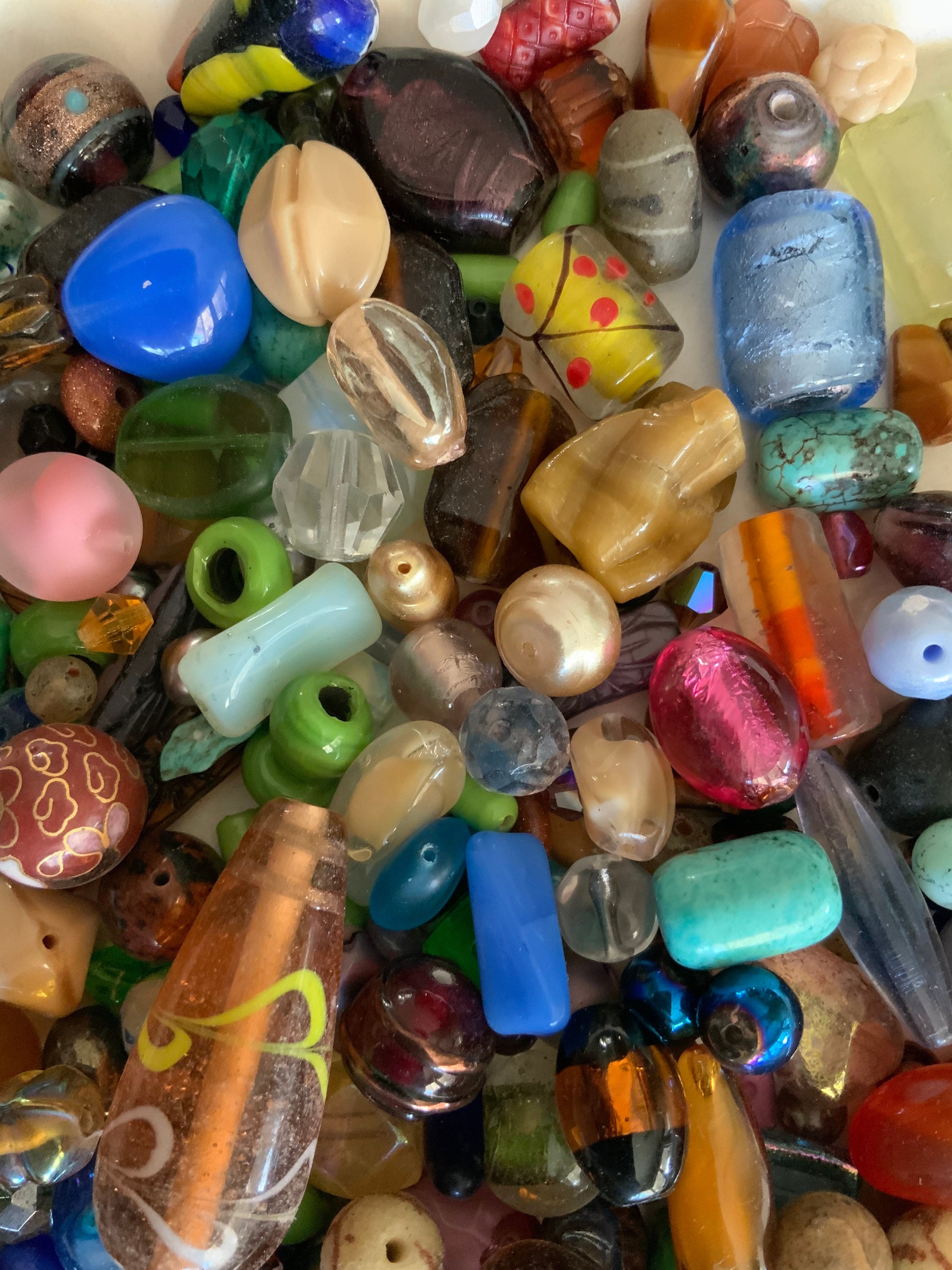 200 Plus ASSORTED Beads no Plastic - Etsy