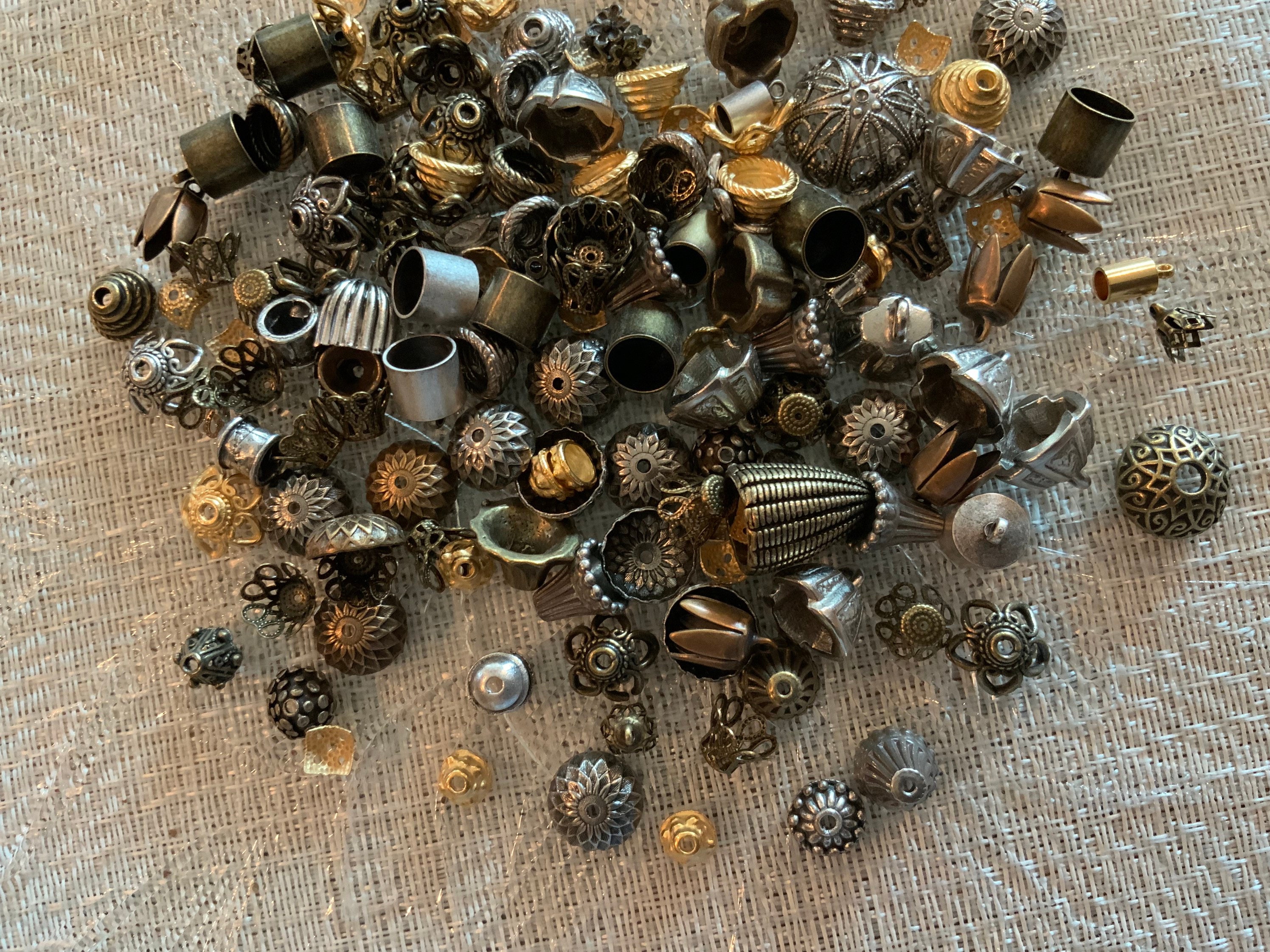 100 Bead Caps and End Caps - Etsy