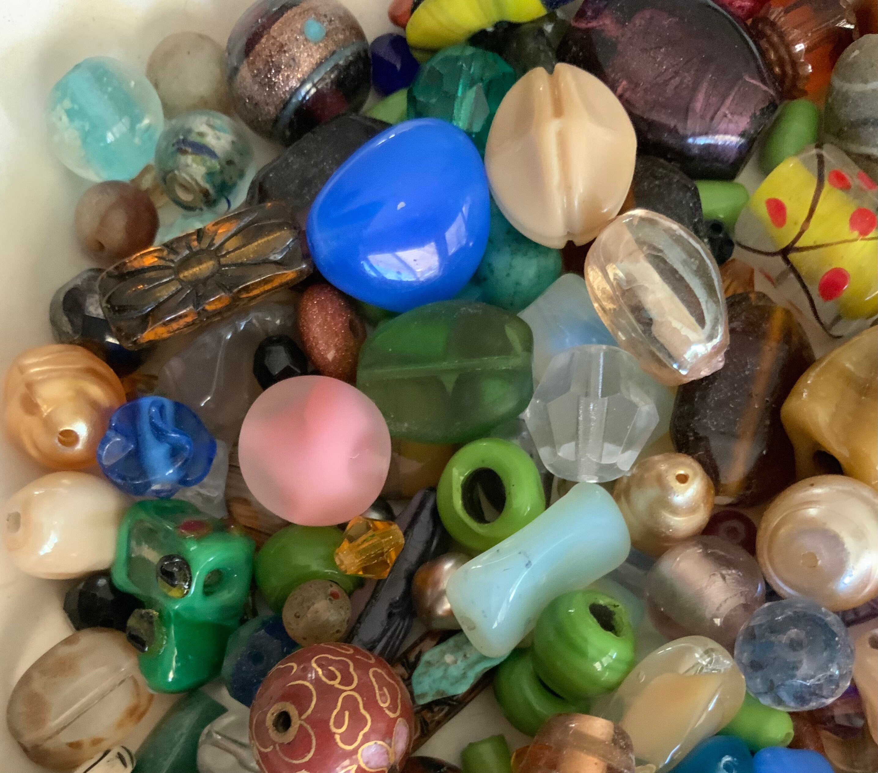 200 Plus ASSORTED Beads no Plastic - Etsy