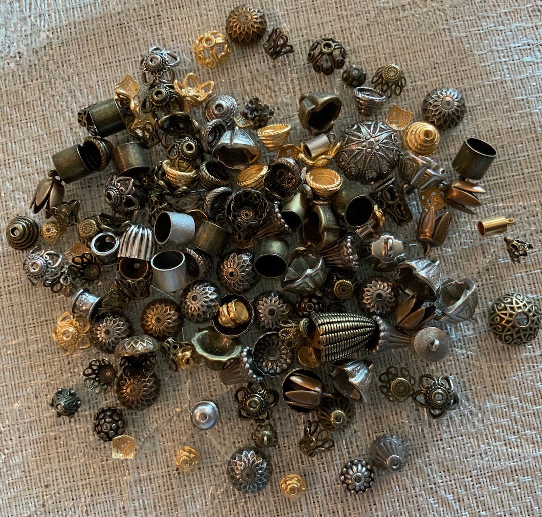 100 Bead Caps and End Caps - Etsy