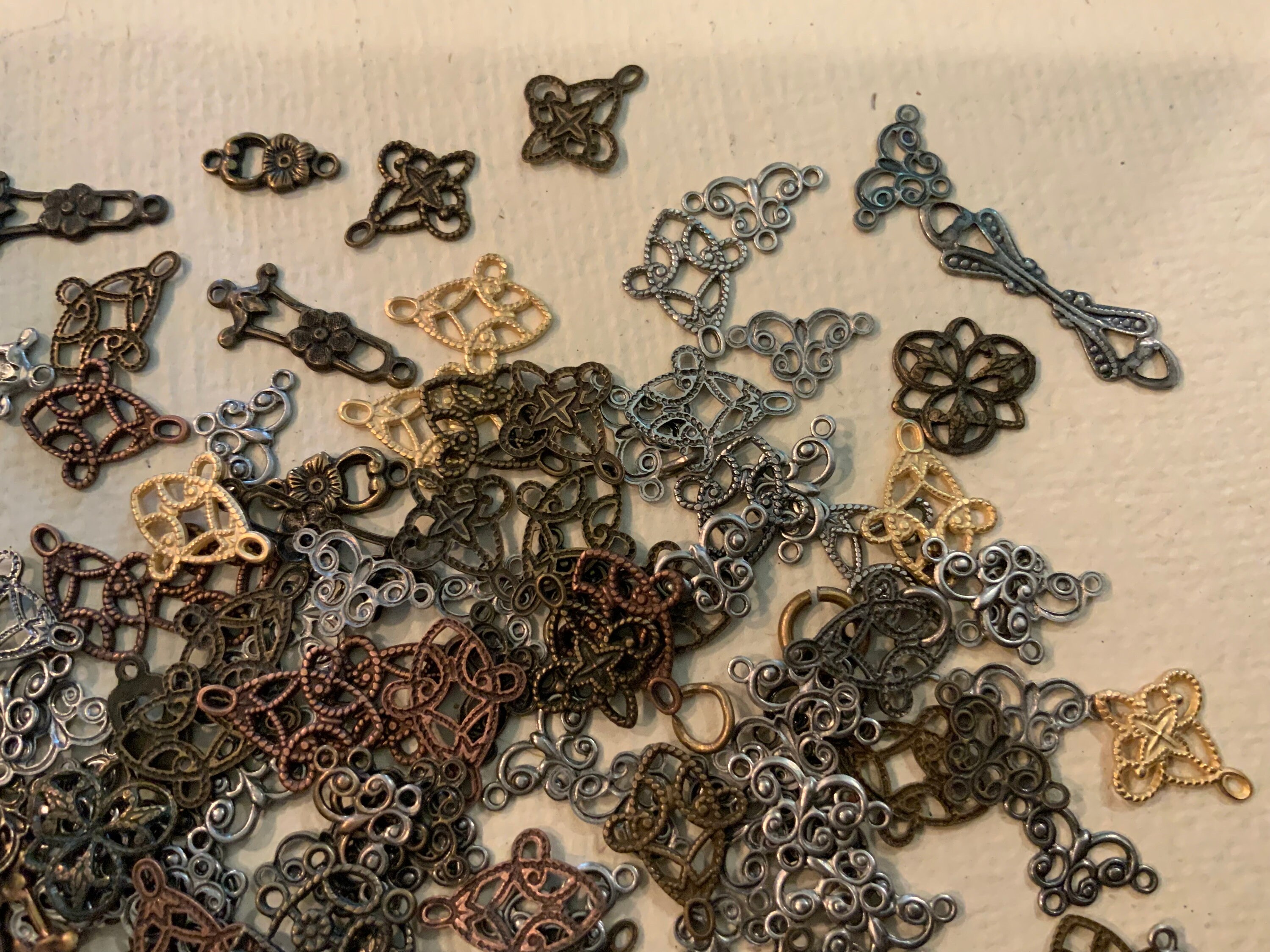 100 Tiny Filigree Made in USA 1990s - Etsy