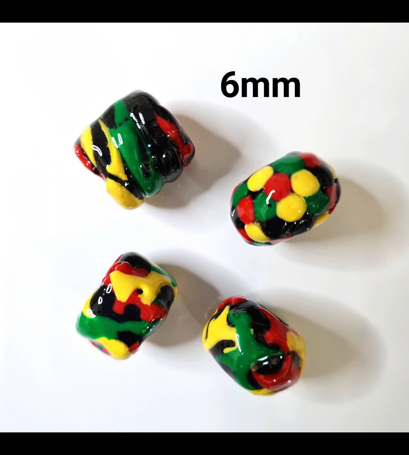 Rasta Polymer Clay Hair Beads: Dreadlock Braid Jewelry - Etsy