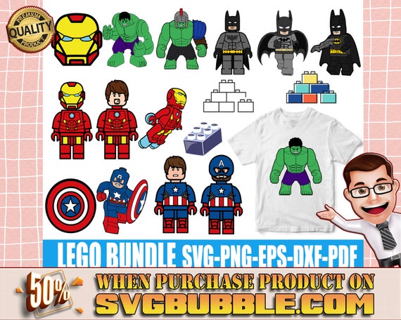 Lego SVG Bundle Lego SVG Lego Bundle Cut Files - Etsy