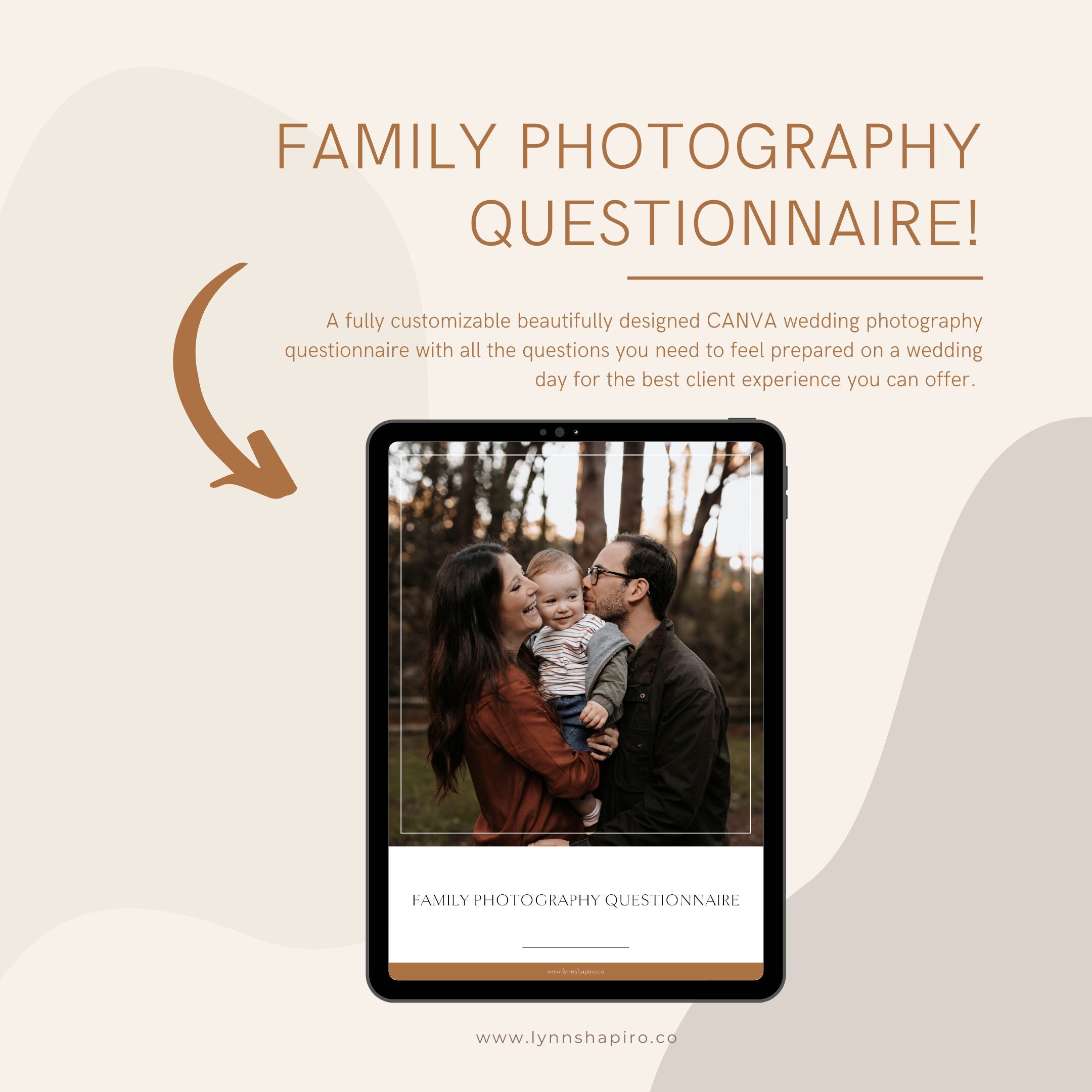 Family Photography Client Questionnaire CANVA Template. Editable ...
