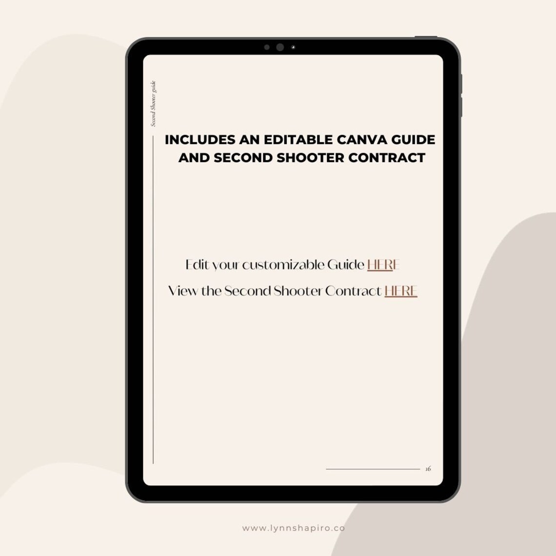 Editable Second Shooter Guide CANVA + Bonus Contract - Etsy