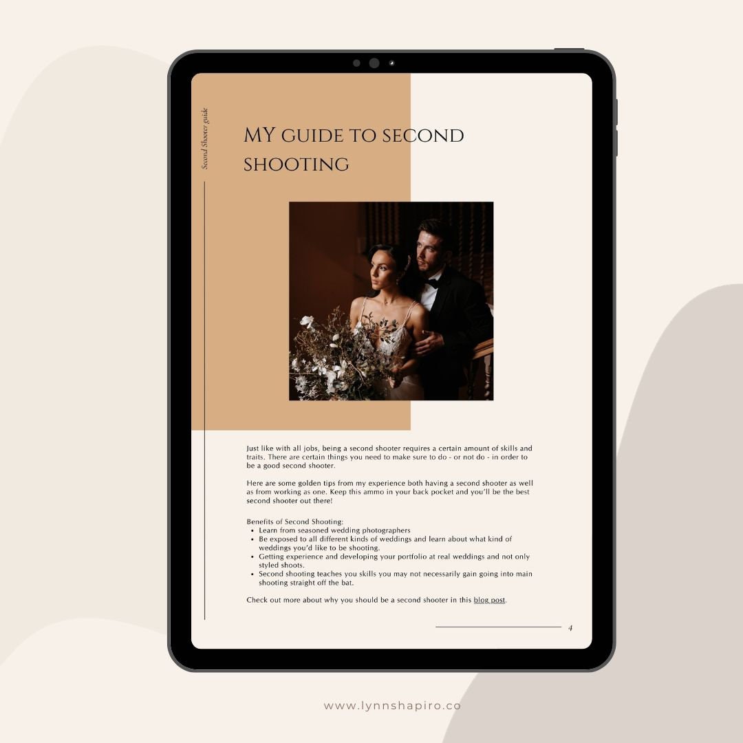 Editable Second Shooter Guide CANVA + Bonus Contract - Etsy