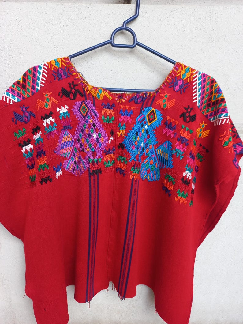 Lot of 4 Vintage Huipils Handwoven Textile Top Poncho Guatemalan Folj Art - Etsy