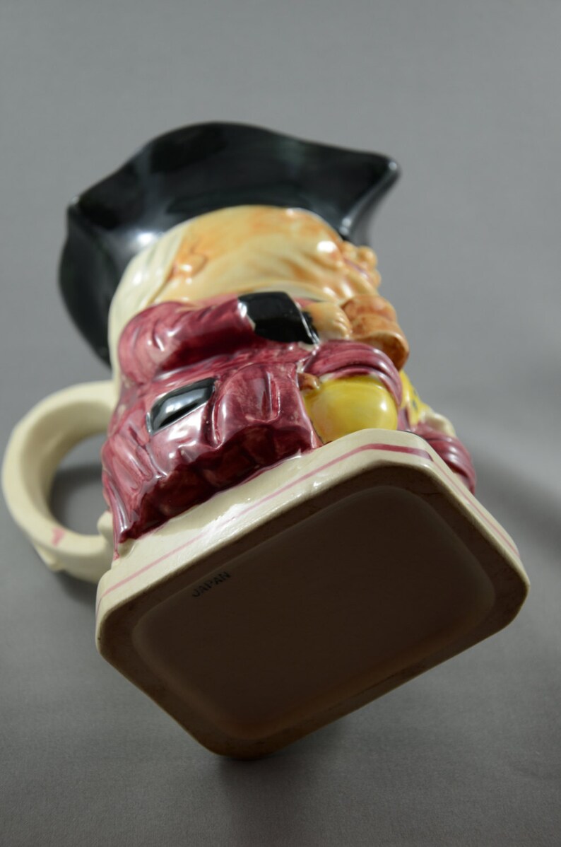 Vintage Toby Character Jug Ale Beer Drinker With Pipe Japan Glazed ...