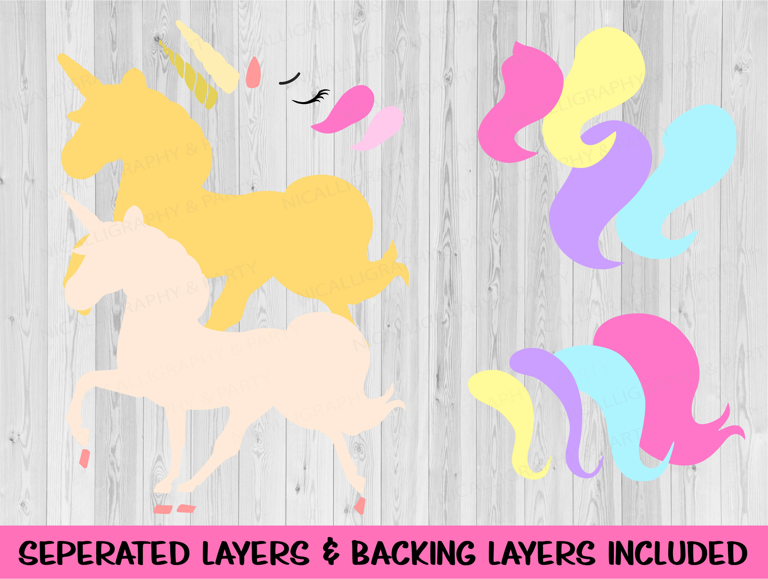 Unicorn SVG Unicorn Cut File Unicorn Vector File Unicorn - Etsy