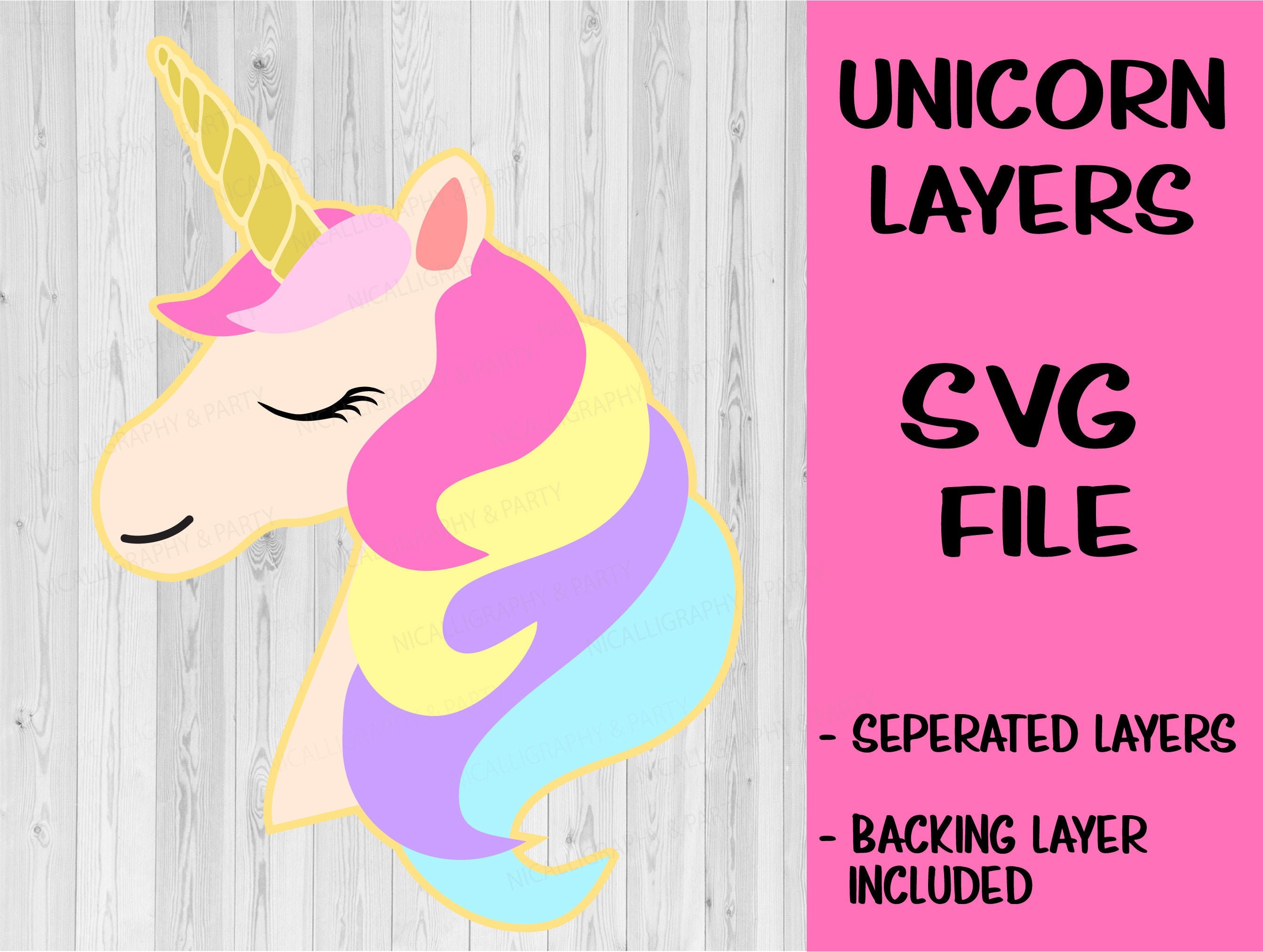 Unicorn SVG Unicorn Cut File Unicorn Vector File Unicorn - Etsy