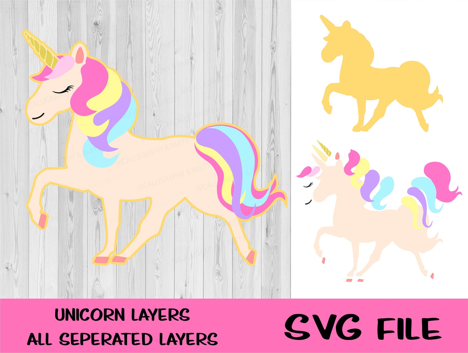 Unicorn SVG Unicorn cut file Unicorn vector file unicorn | Etsy