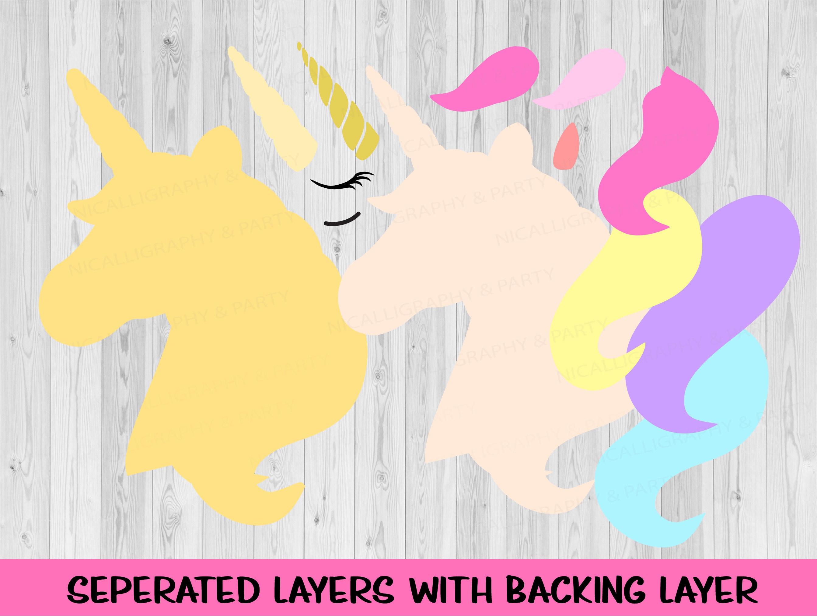 Unicorn SVG Unicorn Cut File Unicorn Vector File Unicorn - Etsy