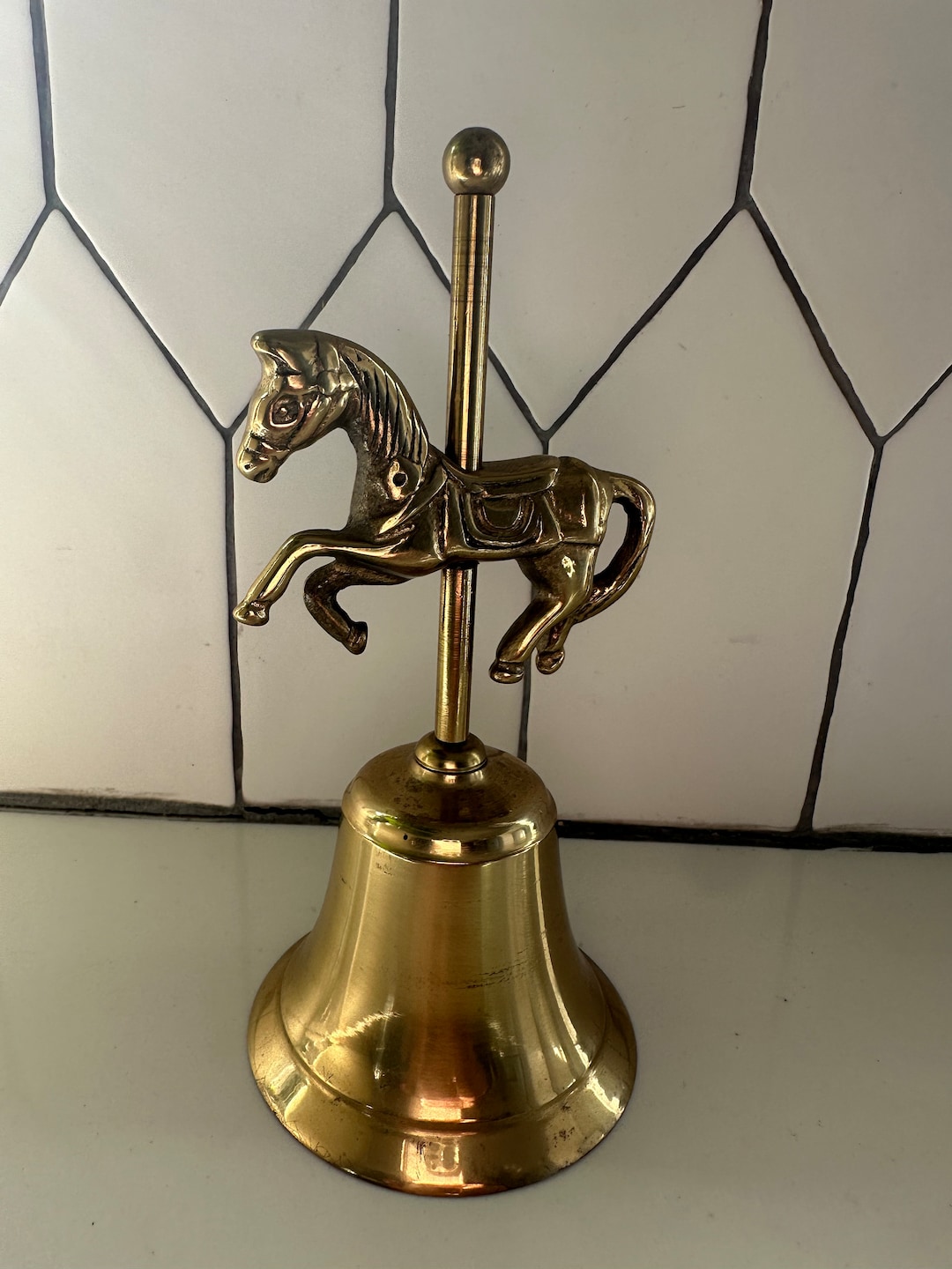 Vintage Brass Carousel Horse Bell Collectible Bell - Etsy