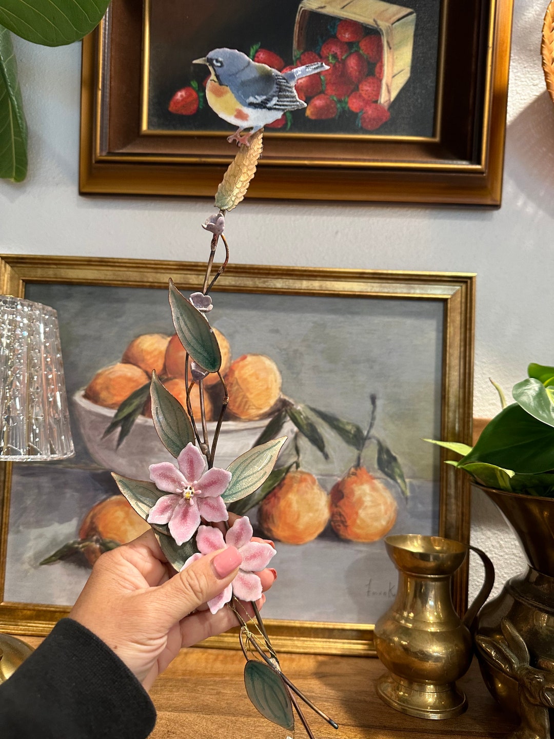 Vintage Bluebird Enamel Wall Sculpture by Bovano of Cheshire Copper ...