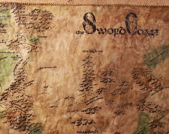 Faerun Map From Forgotten Realms Poster - Etsy
