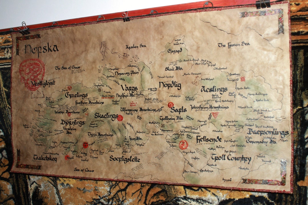 NORSCA Warhammer Map Norska Nordic Map Nordic Style Viking Map the ...