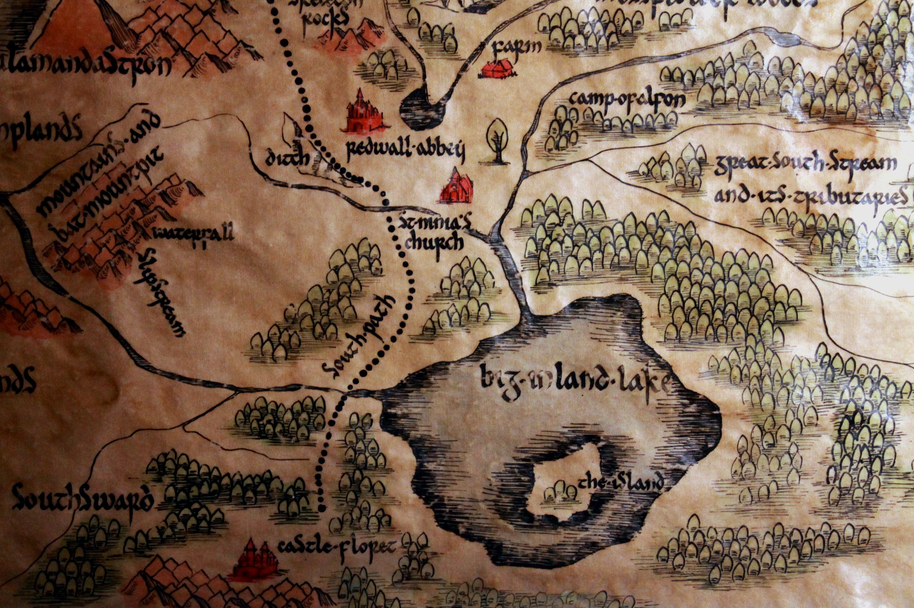 Huge REDWALL Handdrawn Realistic Map. please Read - Etsy