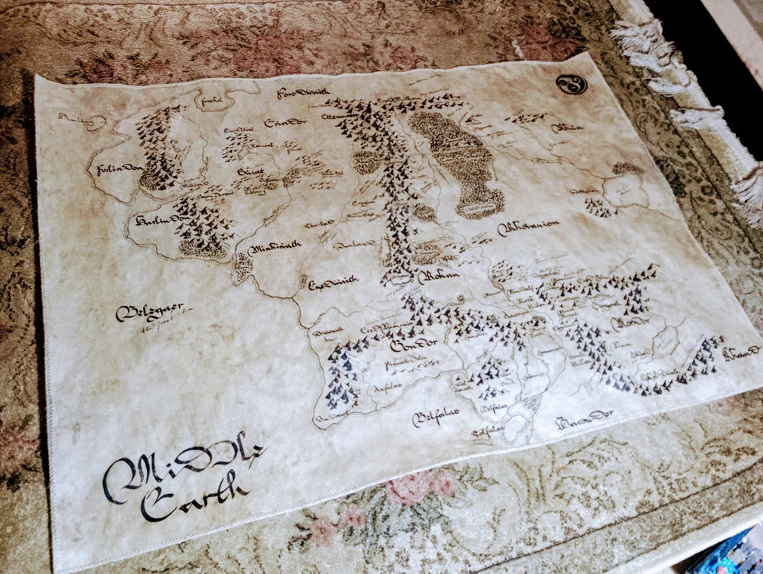 Readily Available, MIDDLE EARTH Map, Own Design Inspired by Works of J ...