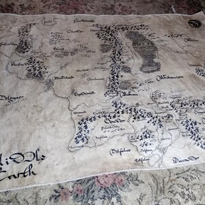 Readily Available, MIDDLE EARTH Map, Own Design Inspired by Works of J ...