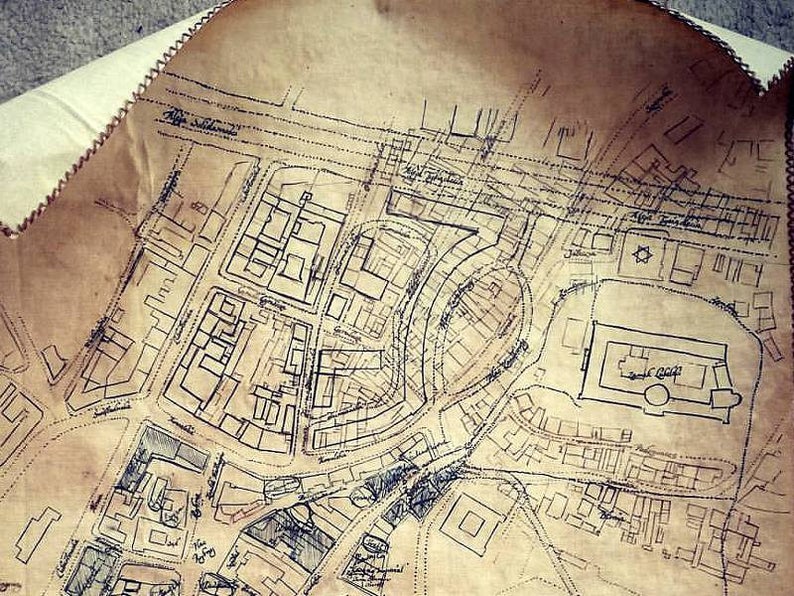 ANY Historical Map. HANDDRAWN Real Locations Map Real World | Etsy