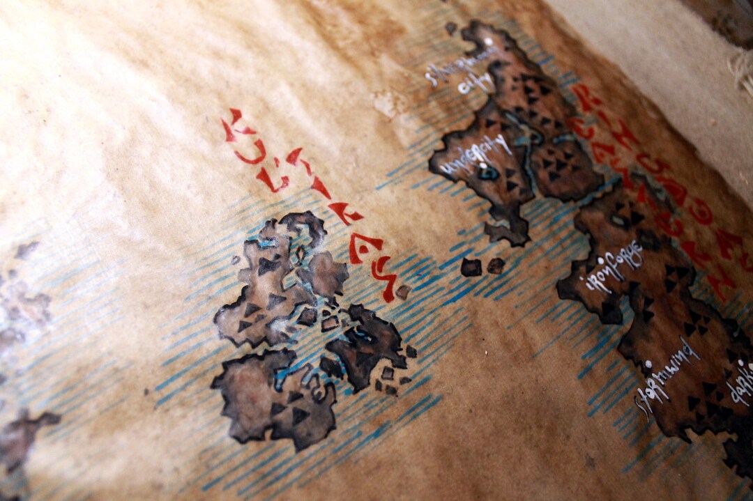 Big HORDE Azeroth Map Battle for Azeroth Kalimdor Horde Theme - Etsy