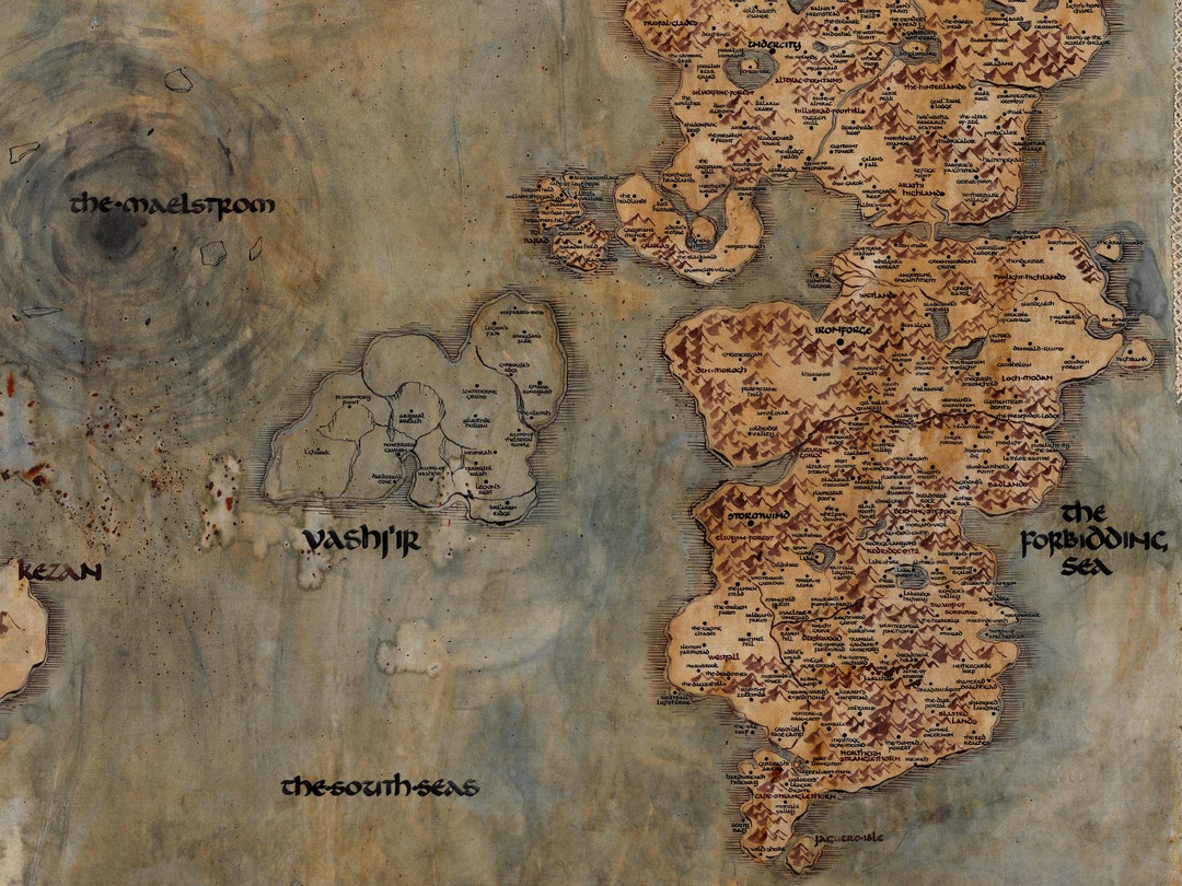 WOW Azeroth SUPER DETAILED Map. World of Warcraft Map. Choose Expansion ...
