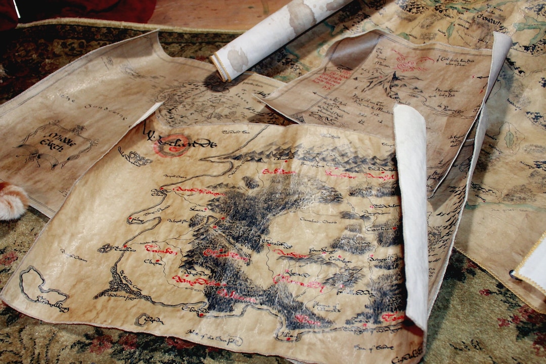 FANTASY MAP Handdrawn Real Locations Map. (please, Read Description ...
