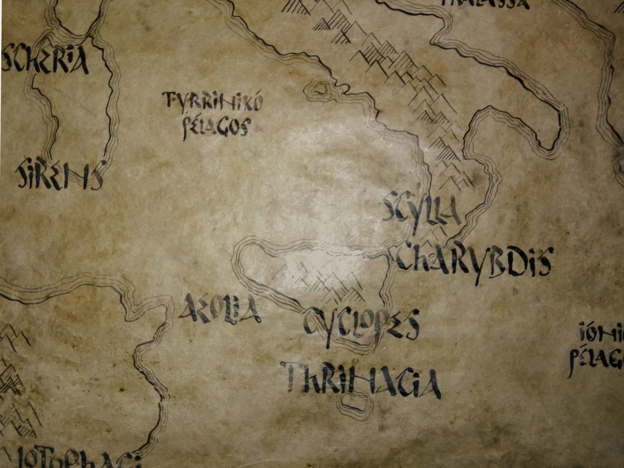 Odyssey Greek Mythology Map