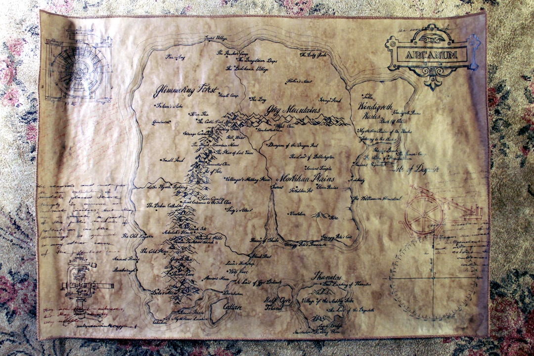 ARCANUM, World of Arcanum Map (please, Read Description). Fully ...