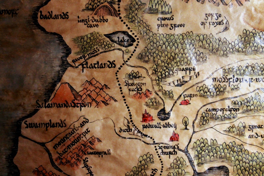 REDWALL Map MEDIUM Handdrawn Realistic Map. please Read - Etsy
