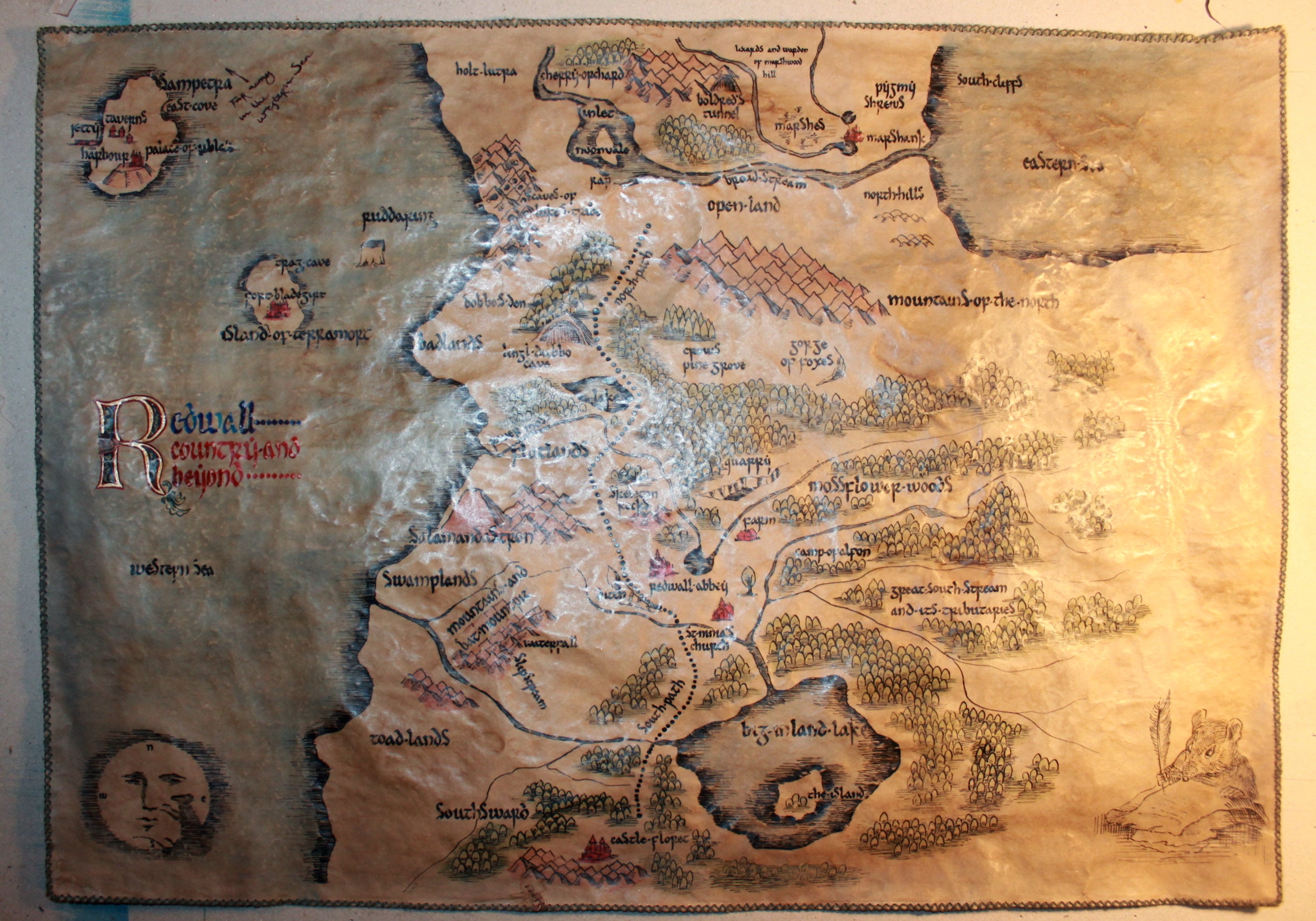 Big REDWALL Handdrawn Realistic Map. please Read - Etsy Ireland