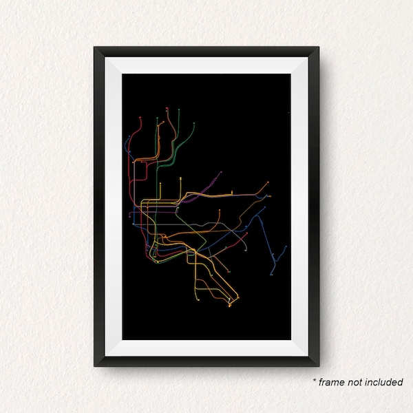 Nyc Subway Paper Maps - Etsy